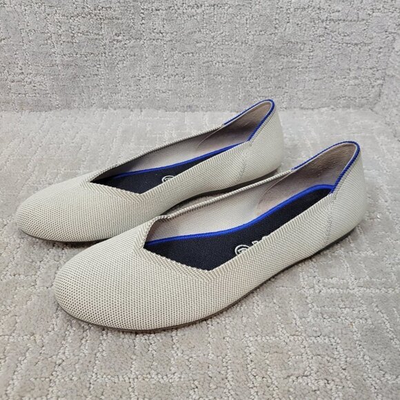 Rothy's | Shoes | Rothys The Flat Womens Flax Birdseye Slip On Ballet ...